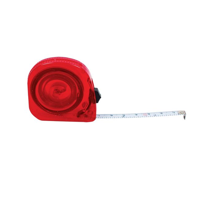 Prime Line TM200 Translucent Tape Measure 10' - TRANSLUCENT RED